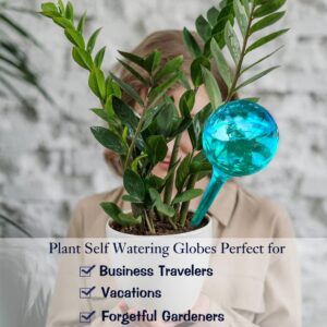 10pcs Plant Self Watering Globe Stakes, Aqua Plant Watering Stakes Automatic Plant Watering Bulb System Spikes, Flower Automatic Watering Device, Garden Self Waterer for Indoor Outdoor Plant