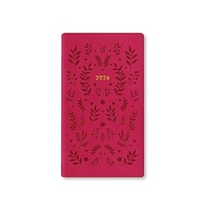 Letts Woodland Medium Pocket week to view 2024 diary - pink