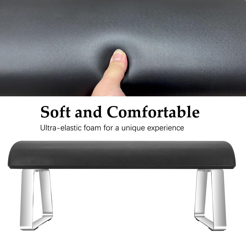 Foot Rest for Under Desk at Work, PU Self-Skinning Foam Foot Stool Under Desk Footrest, Ergonomic Office Foot Rest, Soft and Comfortable, Black