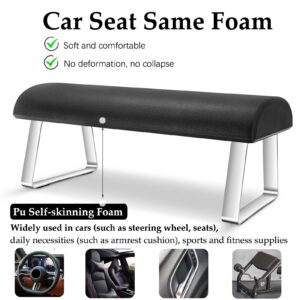 Foot Rest for Under Desk at Work, PU Self-Skinning Foam Foot Stool Under Desk Footrest, Ergonomic Office Foot Rest, Soft and Comfortable, Black