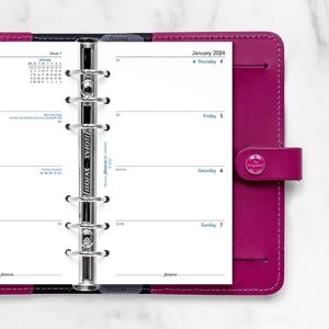 Filofax Personal Week on two pages English 2024 diary