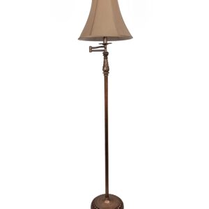 Mestar Decor 60 inch Rustic Bronze Swing Arm Floor Lamp