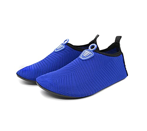 Women's Water Shoes Aqua Socks for Outdoor Beach Swim Surf Yoga Exercise Beach Swim Barefoot Sports Shoes（Royal Blue, 6.5-7.5