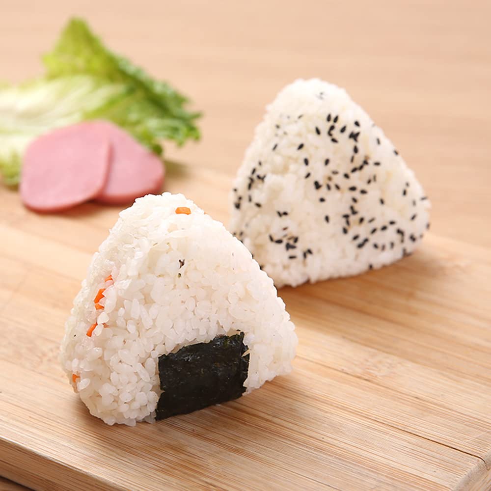 Non Stick Onigiri Triangle Sushi Press Mold, Triangle Rice Ball Mold Maker, Japanese Home Gadgets for Bento, Without Small Rice Paddle (1 Piece)