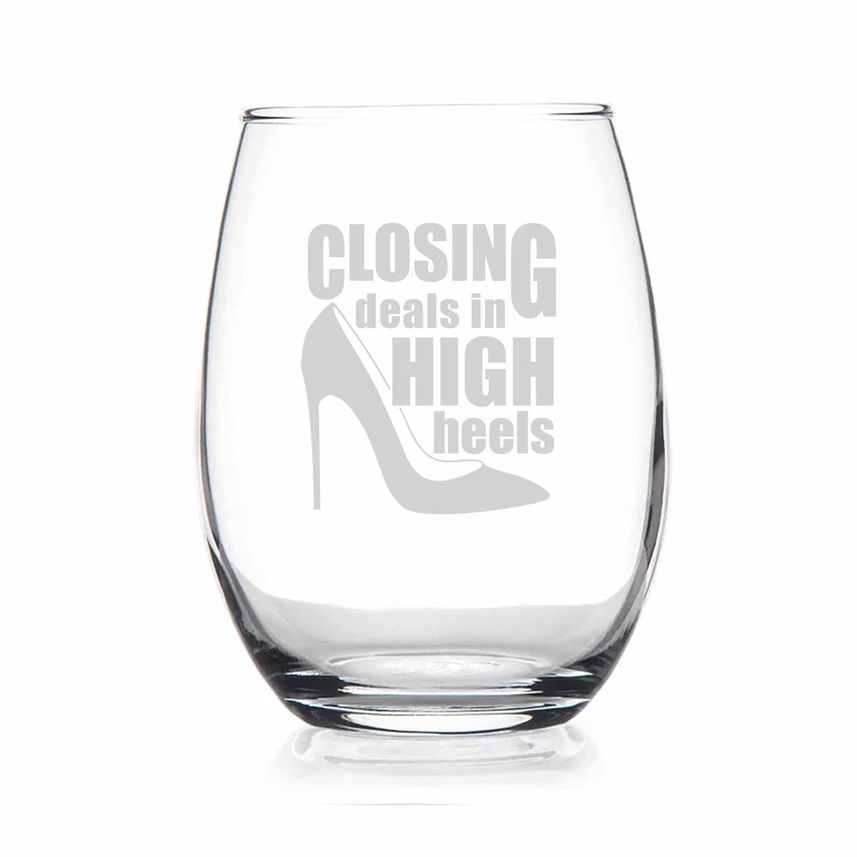 Closing Deals In The High Wheels Wine Glass - Home Girl Wine Glass - Real Estate Agent Wine Glass - This Girl Sells Real Estate