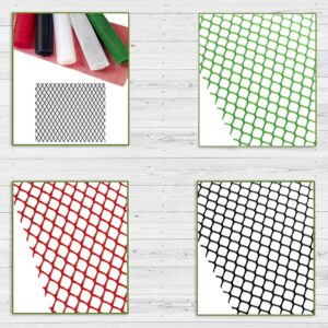 AME D'ESSENCE Bar Shelf Liner 24" x 480" Green Plastic Mesh Liner for Glassware Non Slip Drawer Liner Commercial Grade