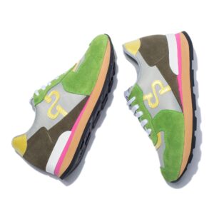 OPP Women Fashion Sneakers Casual Lace-up Suede Leather Athletic Tennis Sports Gym Running Shoes Women Green