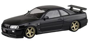 aoshima nissan r34 skyline gtr custom wheel (black pearl) 1:32 scale model kit