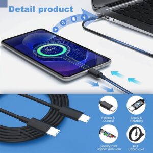 Foyomo 45W Samsung Charger Type C Super Fast Charging 2Pack USB C Android Charger for Samsung Galaxy S23 Ultra/S23/S23+/S22/S22 Ultra/+/S20/S21, i Phone 15 Charger, Galaxy Tab S7/S8,PD3.0,PPS,QC 4.0