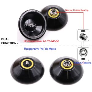 MAGICYOYO Pro Yo-yo Responsive Yoyo T5, Metal Yo Yo for Kids Beginner, Replacement Unresponsive Yoyo Bearing for Advanced Yoyo Player