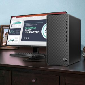 HP 2023 Newest Desktop, AMD Ryzen 3 5300G Processor(4 core 4GHz), 32GB DDR4 RAM, 1TB SSD, 2TB HDD, AMD Radeon Vega Graphics, Wi-Fi, Bluetooth, Windows 11 Home, Bundle with JAWFOAL