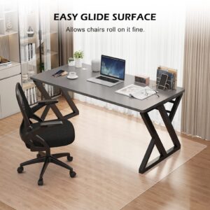 SALLOUS Chair Mat for Hard Floor, 71"x71" Vinyl Waterproof Area Mat for Dining Table, Non-Slip Floor Protector Desk Chair Mat for Home Office (Clear)