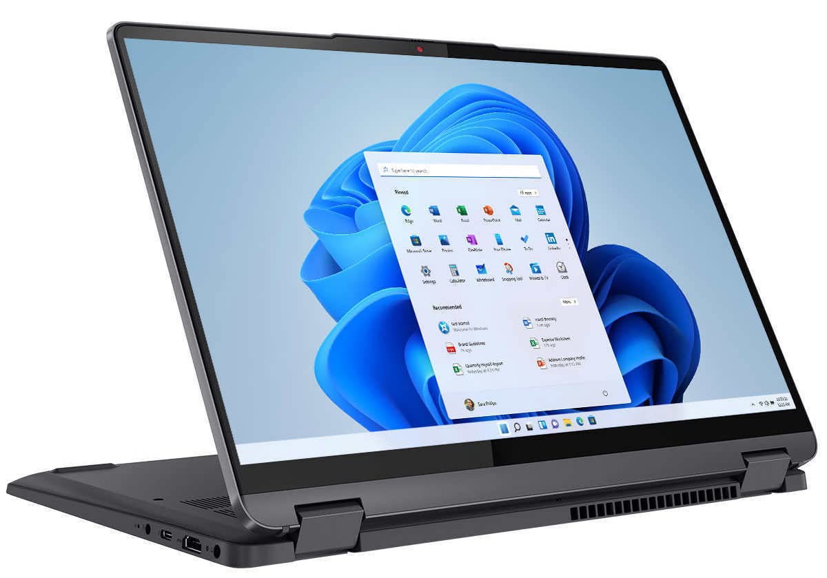 Lenovo 2023 IdeaPad Flex5 14” WUXGA IPS Touch 2-in-1 Laptop 10-Core Intel i5-1235U Iris Xe Graphics 16GB LPDDR4 512GB NVMe SSD Thunderbolt4 WiFi AX HDMI Backlit KB Fingerprint Windows 11 Pro w/RE USB