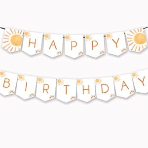 boho sun happy birthday banner first trip inspired around the sun birthday banner boho sun party decorations boho hippie sunshine boho sun baby shower party supplies decorations