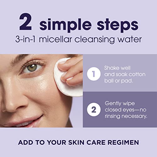 LUMIFY Eye Illuminations Cleansing Water & Eye Makeup Remover, 3-in-1 Micellar Water Contains Hyaluronic Acid, Vitamin C & Niacinamide, Clinically Proven & Hypoallergenic, 160mL