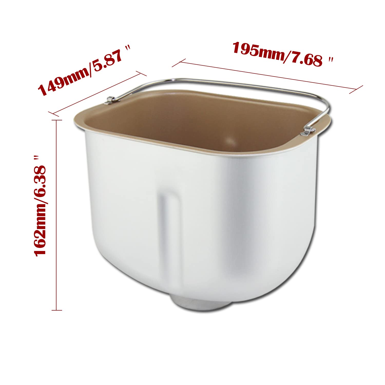 Bread Plate Household Bread Machine Baking Bucket Bread Machine Plate Bread Baking Pan Bread Machine Parts (rectangle)