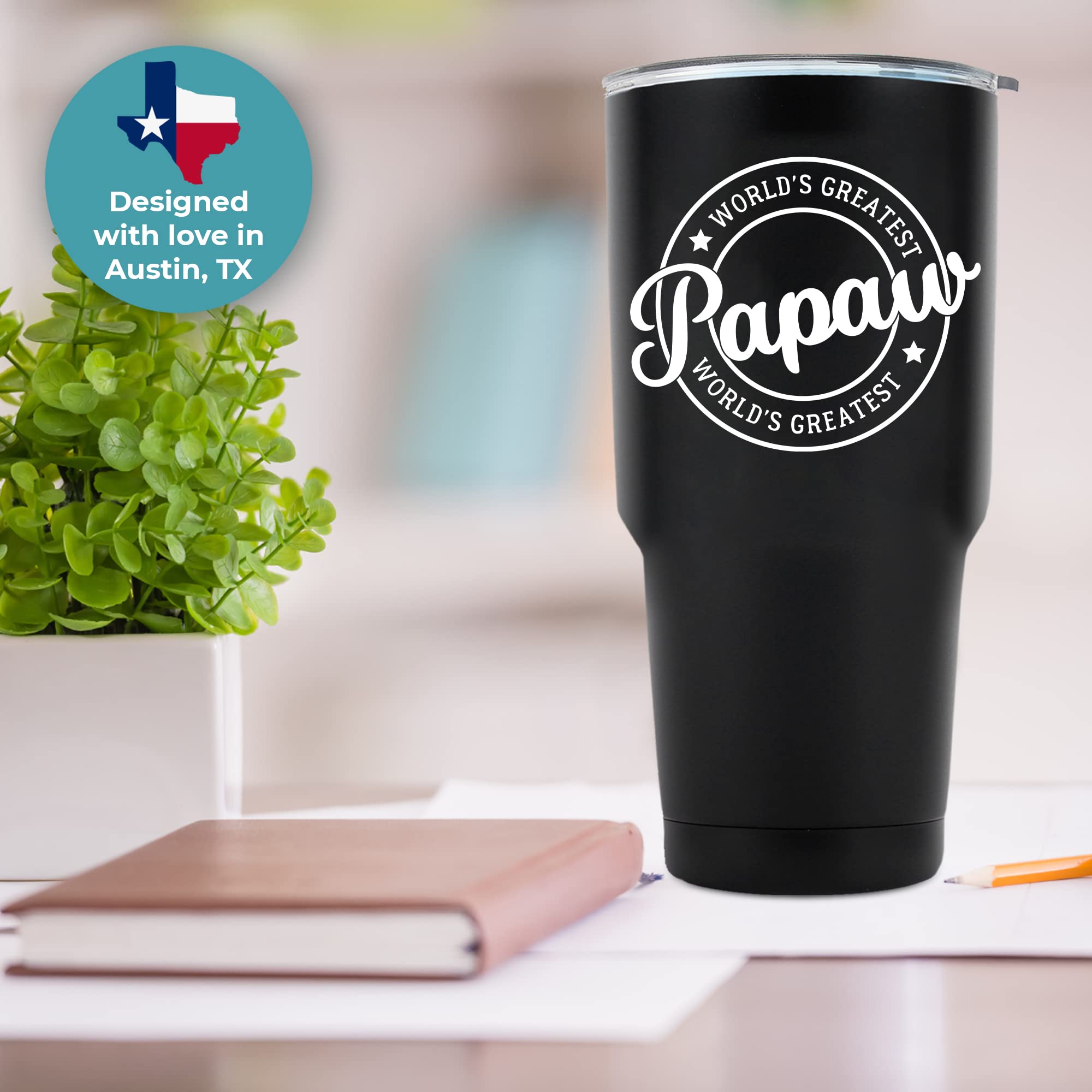 Papaw Tumbler 30oz, Best Pawpaw Gifts From Grandchildren, Best Papaw Gifts For Pawpaw From Grandkids, Papaw Christmas Gifts For Pawpaw From Granddaughter, Pawpaw Gifts From Grandson, Papaw Coffee Mug