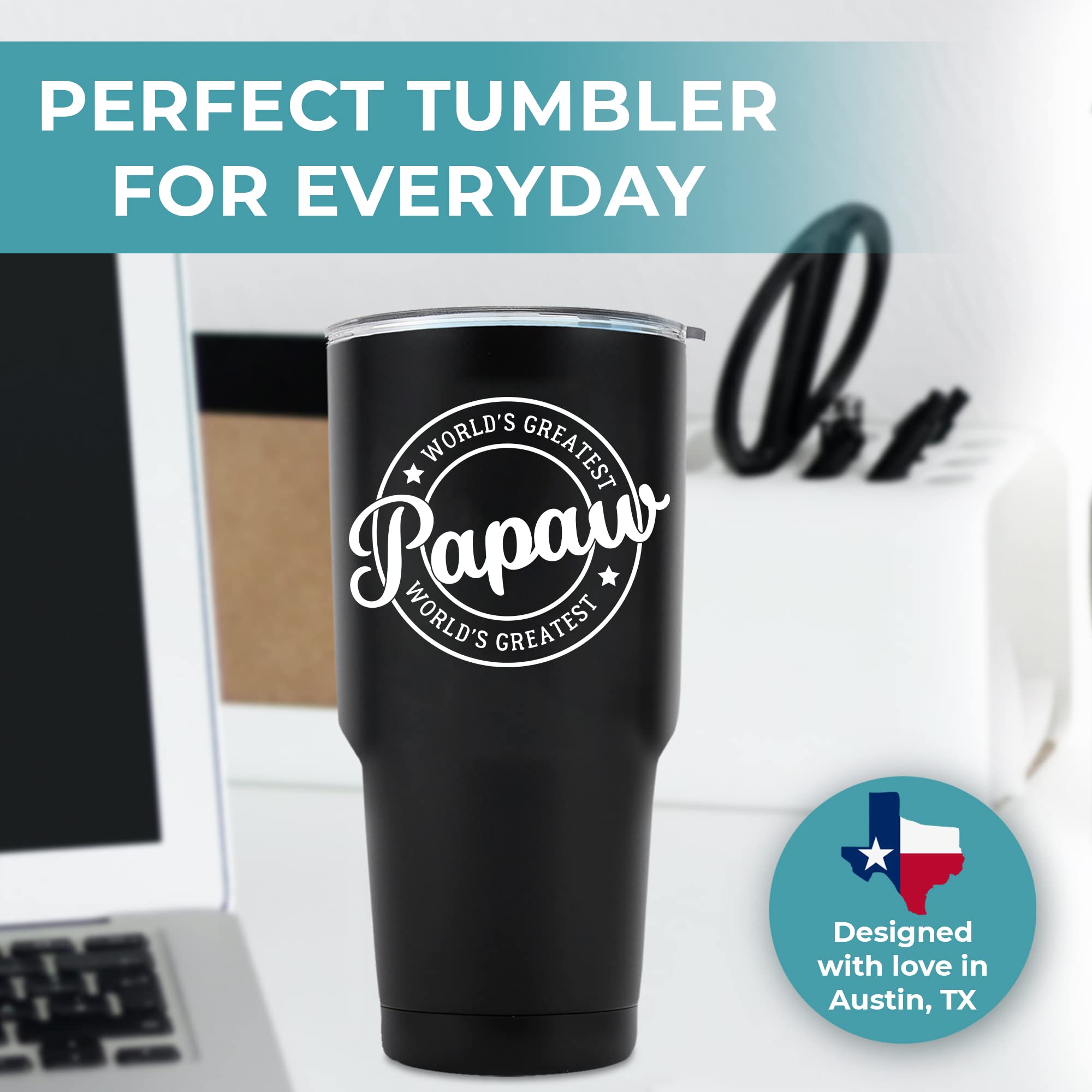 Papaw Tumbler 30oz, Best Pawpaw Gifts From Grandchildren, Best Papaw Gifts For Pawpaw From Grandkids, Papaw Christmas Gifts For Pawpaw From Granddaughter, Pawpaw Gifts From Grandson, Papaw Coffee Mug