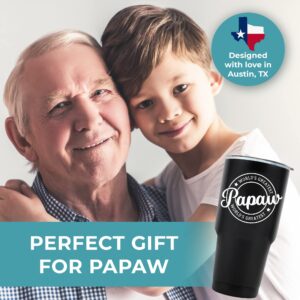 Papaw Tumbler 30oz, Best Pawpaw Gifts From Grandchildren, Best Papaw Gifts For Pawpaw From Grandkids, Papaw Christmas Gifts For Pawpaw From Granddaughter, Pawpaw Gifts From Grandson, Papaw Coffee Mug