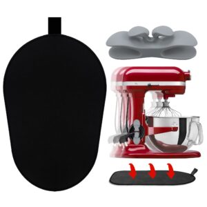 sliding mat for kitchenaid stand mixer with cord organizer slider mat for kitchenaid 6-8 qt appliances air fryer slider mat