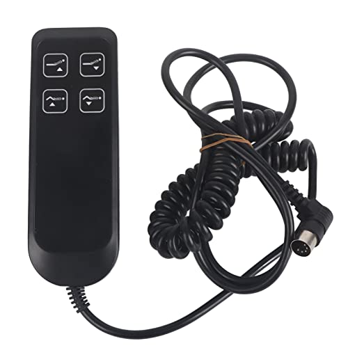 Remote Hand Control, 4 Button Hand Control Handset with 5Pin Connection, Professional Electric Sofa Remote Hand Control for Lift Chair Power Recliner