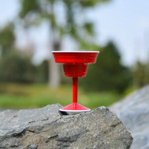 Red Cup Living 12 Oz & 14 Oz Cocktail Glass & Wine Glass | Reusable Drinking Supplies for Birthday Party, Camping, Travel Outdoors | Durable & Unbreakable | BPA Free | Easy to Carry