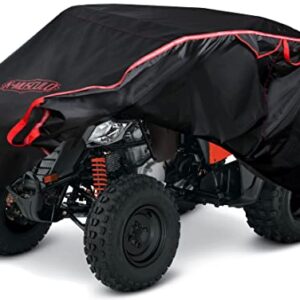 K-Musculo ATV Cover for 4 Wheelers - 102 Inch ATV Covers 600D Heavy Duty & Waterproof, Outdoor Four Wheeler Quad Cover All Weather Large for Polaris, Kawasaki, Arctic Cat, Honda, Yamaha and More