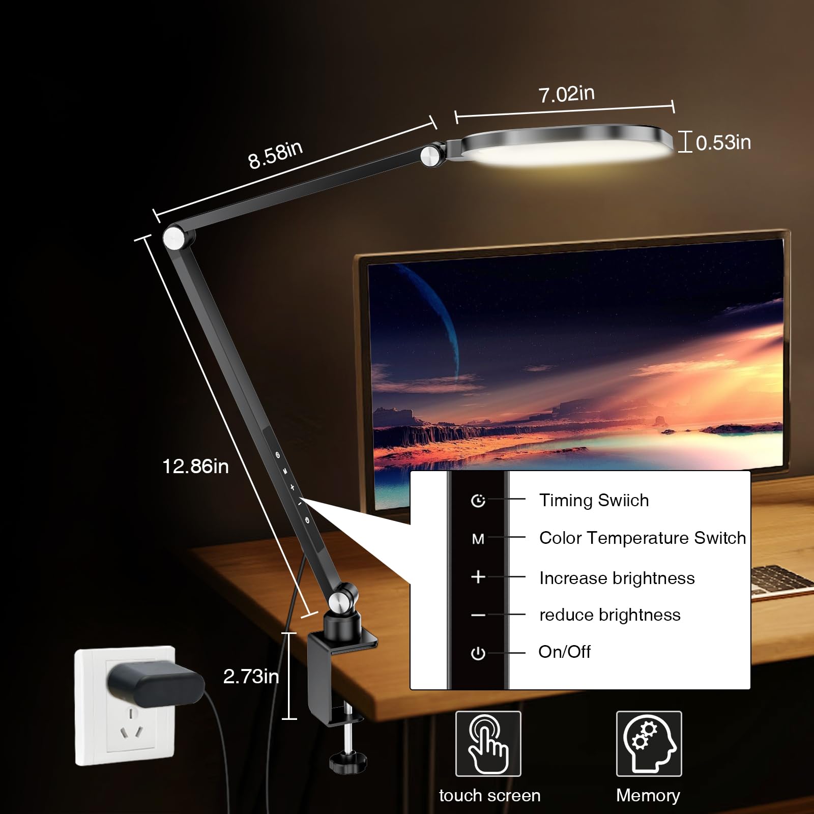 LitONES Zoom Lighting for Computer Video Conference Light, 15W Webcam Light with Clamp for Zoom Meeting Laptop Video Calls, Desk Ring Light for Video Recording Podcast Live Streaming