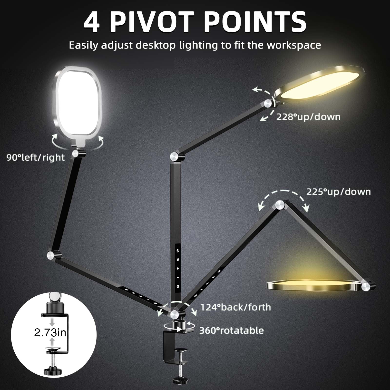 LitONES Zoom Lighting for Computer Video Conference Light, 15W Webcam Light with Clamp for Zoom Meeting Laptop Video Calls, Desk Ring Light for Video Recording Podcast Live Streaming