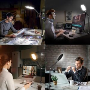 LitONES Zoom Lighting for Computer Video Conference Light, 15W Webcam Light with Clamp for Zoom Meeting Laptop Video Calls, Desk Ring Light for Video Recording Podcast Live Streaming