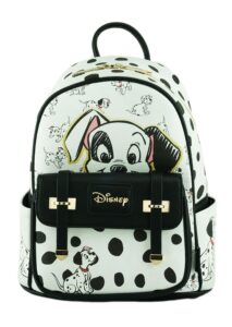 wondapop disney 101 dalmations 11" vegan leather fashion mini backpack