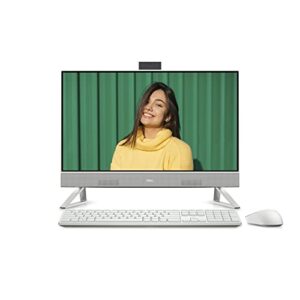 dell inspiron 24 5415 all in one desktop - 23.8-inch fhd touchscreen display, amd ryzen 5-5625u processor, 12gb ddr4 ram, 256gb ssd + 1tb hdd, amd radeon graphics, 1 year hardware warranty - white