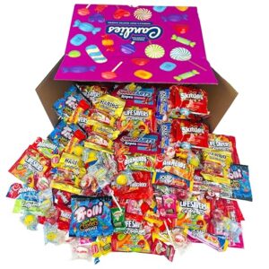 LA Signature HUGE Assorted Candy PARTY MIX BOX 6.50 LBS/104 OZ Over 255 Individually Wrapped Candies of All Time America's Most (Purple)