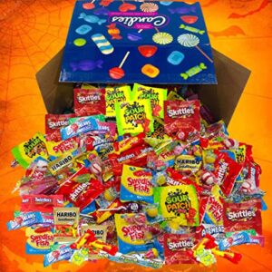 LA Signature HUGE Assorted Candy PARTY MIX BOX 6.50 LBS/104 OZ Over 255 Individually Wrapped Candies of All Time America's Most (Purple)