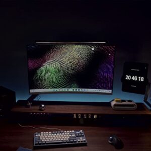 LYMAX Curved Monitor Light Bar: LED Computer Desk Lamp,Monitor Lamp with Remote,USB Screen Light,No Glare Task Lamp,Eye Caring Computer Light,Clip on Keyboard Light for Home Office Meeting Gaming