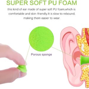 60Pair Ultra Soft Foam Earplugs, 35dB Ear Plugs for Sleeping Noise Cancelling, Earplugs Sound Blocking Sleeping, Foam Ear Plugs for Shooting, Travel