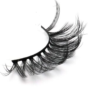 3D False Eyelashes book 8pair Cross Fluffy Natural Look Soft Reusable (3D689)