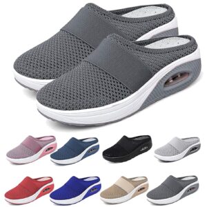 chouqin sevensmz shoes, womens slip on walking shoes anti slip air cushion, air cushion platform mesh sneaker sandals