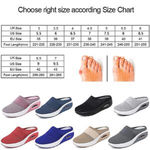 chouqin Sevensmz Shoes, Womens Slip on Walking Shoes Anti Slip Air Cushion, Air Cushion Platform Mesh Sneaker Sandals