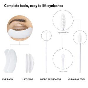 SHEEYOON Eyelash Lift Kit, Premium Lash Perm kit with Complete Tools, Natural Curly Long Lasting Eyelash Curling for Home & Salon