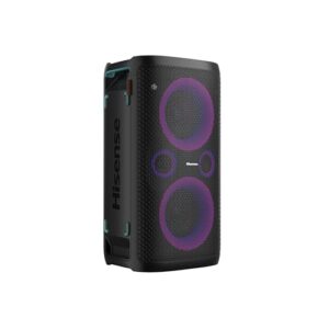 Hisense Ultimate Wireless Outdoor/Indoor Party Speaker with subwoofer, 2.0CH, 300W, IPX4 Waterproof,15 Hour Long-Lasting Battery, Bluetooth5.0, DJ and Karaoke Mode (HP100)