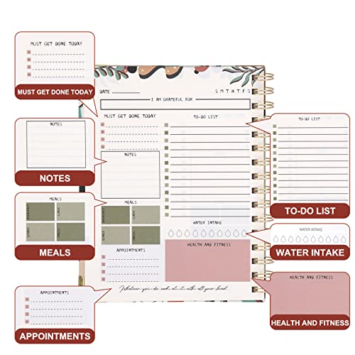 EOOUT To Do List Notebook Daily Planner Journal Undated Simplified Easily Organizes Daily Tasks And Office Supplies Notepad Checklist Notebook For Women