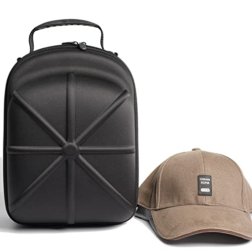 AUKURA Hat case for baseball caps, Hard hat organizer, Hat holder for Traveling & Home Storage, with handle and shoulder strap, smash-proof, dust-proof hat protector