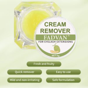 Eyelash Extension Remover Cream - Lash Extension Remover Cream with Low Irritating for Sensitive Skin - Quick Dissolve - Eyelash Extensions Glue Remover