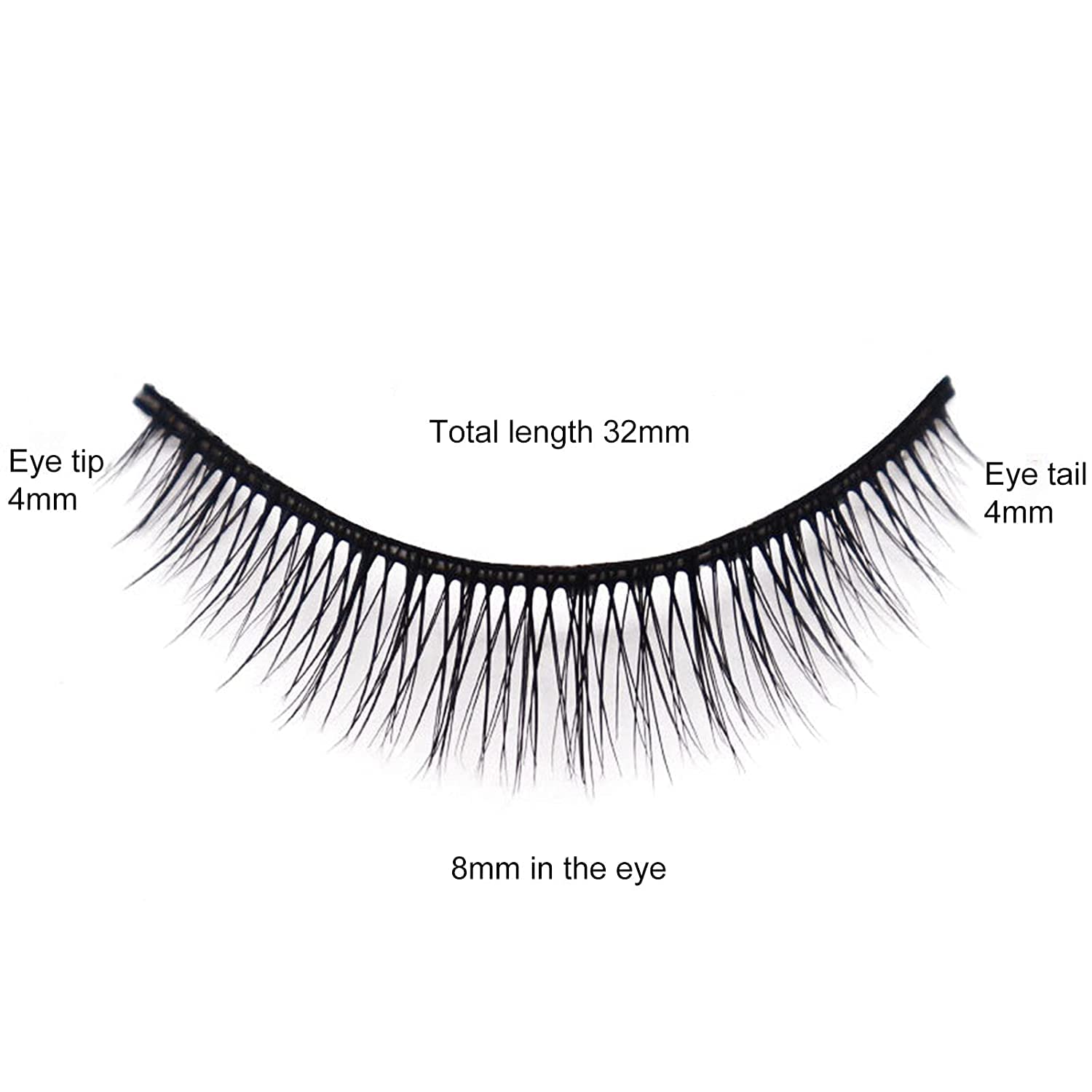 5Pcs False Eyelashes 8mm Short Fake Mink Lashes Enlarge Eyes Natural Perfect Fitting Artificial Fiber Extensions Eye Lashes Fake Lashes, Women's Make Up Tools 5Pcs False Eyelashes 8mm Short Fake Mink Lashes Enlarge Eyes Natural Perfect Fitting Artificial