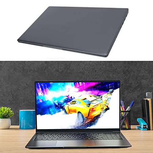 IPS Laptop, Quad Core 15.6in Laptop LED Keyboard Backlight 15.6in IPS for Home (12+256G US Plug)