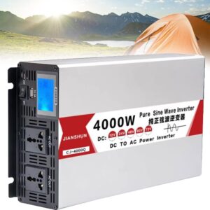 4000w dc 12v/ 24v/ 48v /60v pure sine wave inverter charger split phase ac input ac output 120v / 240v low frequency solar power inverter converter with lcd,4000w-12v-220v