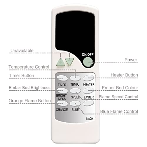 Replacement for Napoleon Fireplace Heater Remote Control NEFBD50HE NEFBD60HE