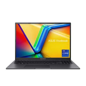 asus vivobook 16x oled laptop, 16” 3.2k 120hz display, intel core i9-13900h cpu, nvidia geforce rtx 4050 gpu, 16gb ram, 1tb ssd, windows 11 home, indie black, k3605vu-es94