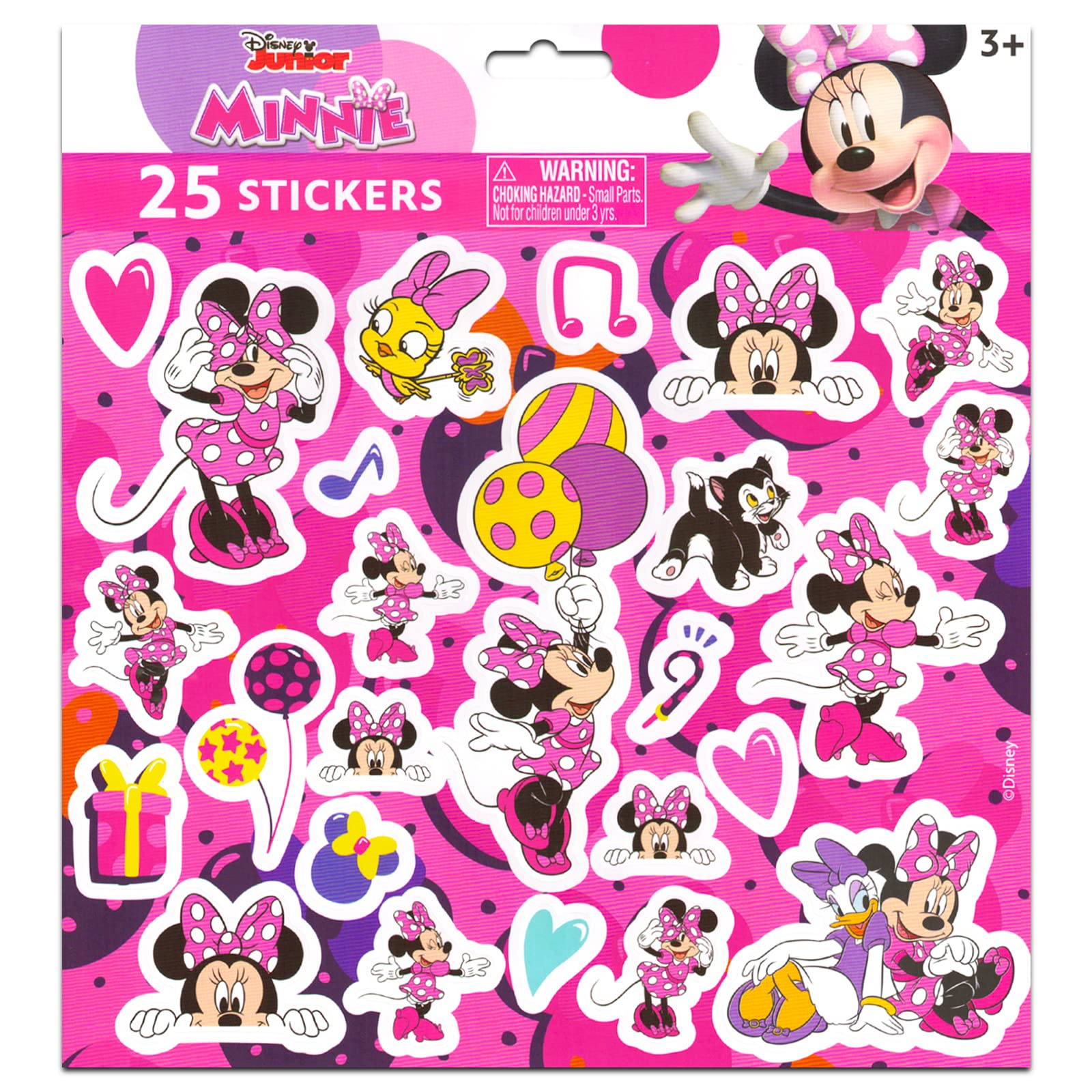 Minnie Mouse Backpack for Girls 4-6 Set - Bundle with 16” Disney Minnie Mouse Backpack, Water Bottle, Stickers, More | Disney Minnie Mouse School Backpack